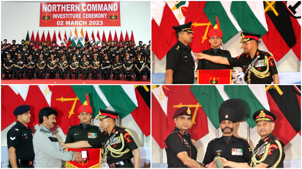 Gallantry Award presented to 66 personnel at Northern Command ...