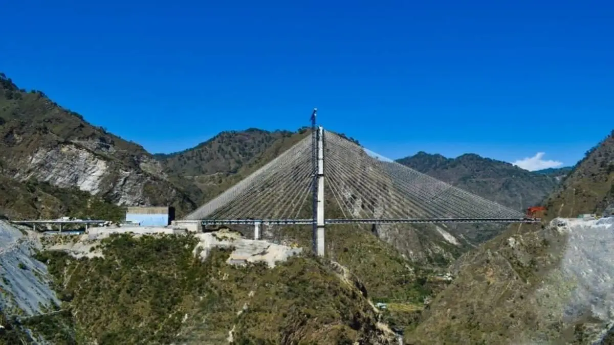Anji Khad Bridge: All 96 cables on India’s first cable-stayed bridge ...