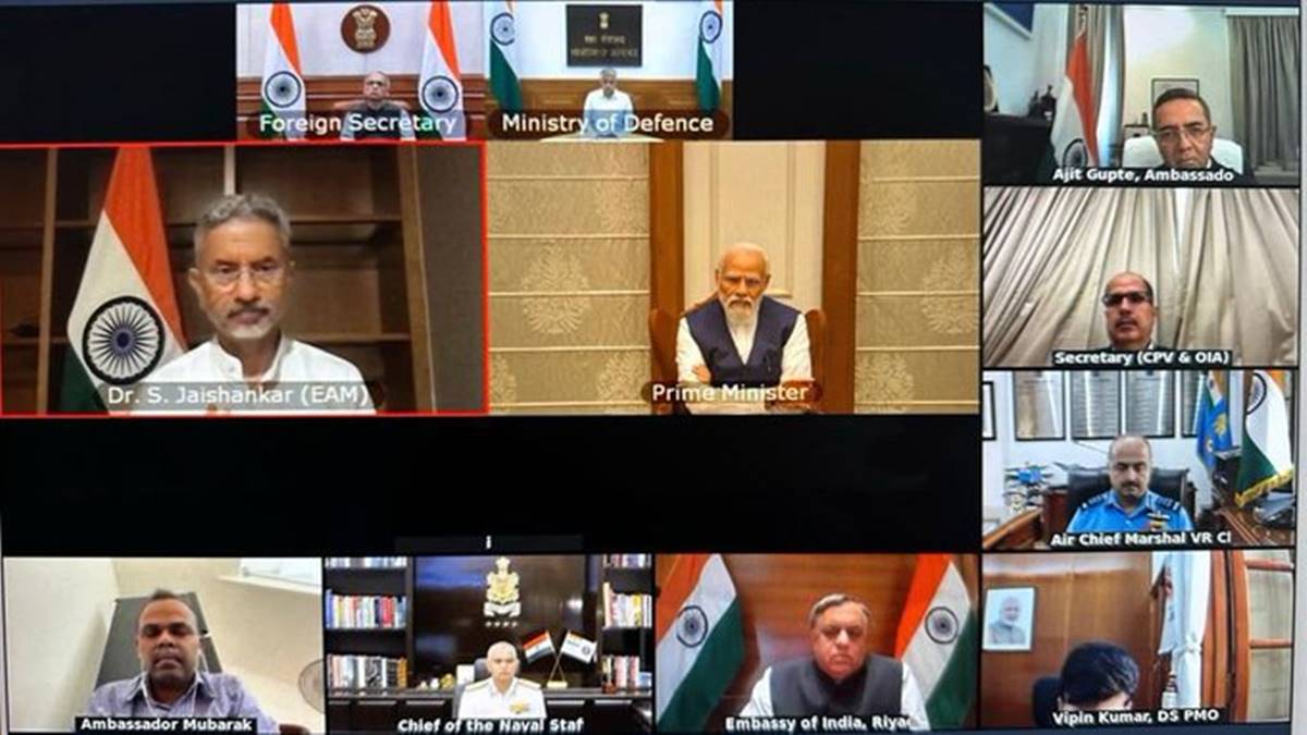 PM Modi chairs high level meet on situation of Indians in violence-hit ...