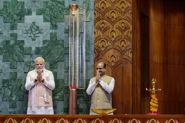 PM Modi unveils new Parliament building, installs ‘Sengol’ in LS ...