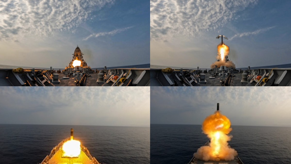 INS Mormugao hits `Bulls Eye’ with BrahMos supersonic cruise missile ...