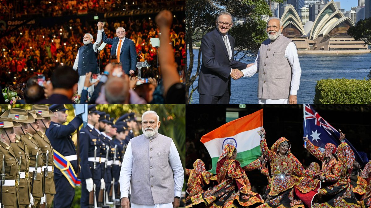 PM Modi’s rockstar welcome in Sydney lights up Australia in tricolour | See Photos - business ...