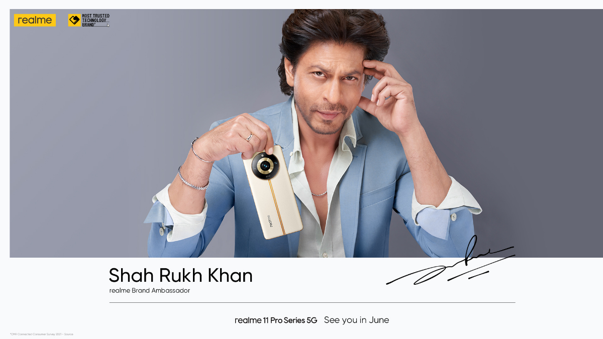 realme announces Shah Rukh Khan as the brand ambassador - Brand Wagon ...