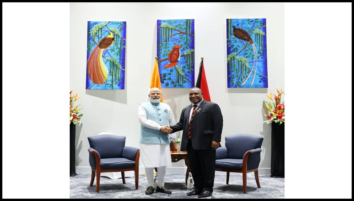 PM Modi stresses on boosting India-Papua New Guinea ties in talks with James Marape, Governor ...