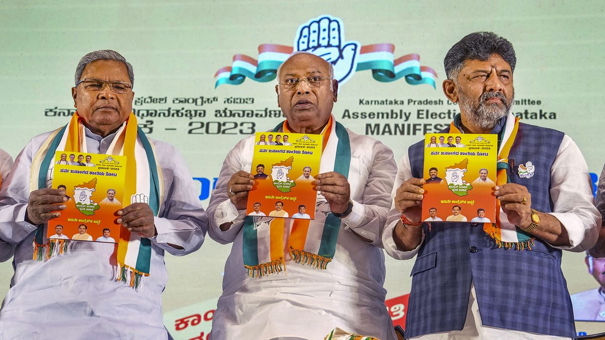 Karnataka elections: Congress promises to restore Muslim reservation, ban Bajrang Dal in poll ...