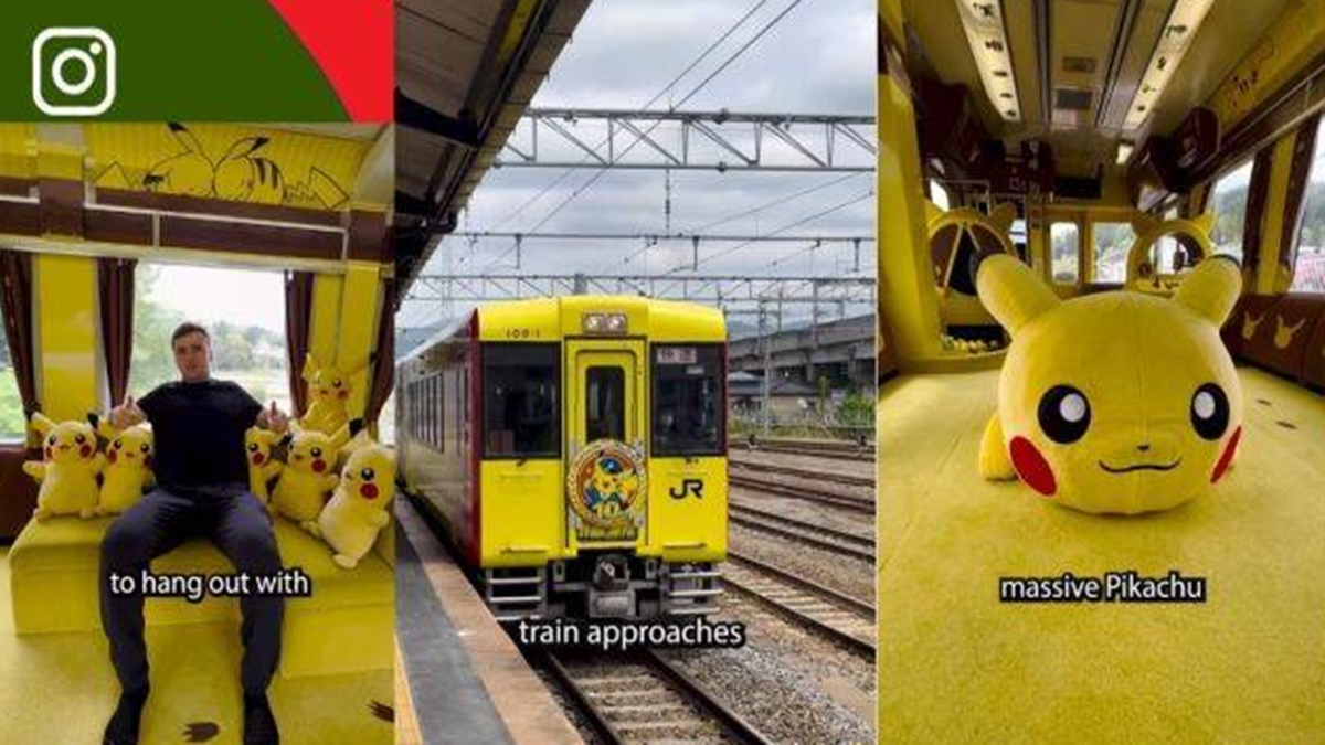 Watch: This Pikachu-themed train in Japan is going viral! Take a tour ...