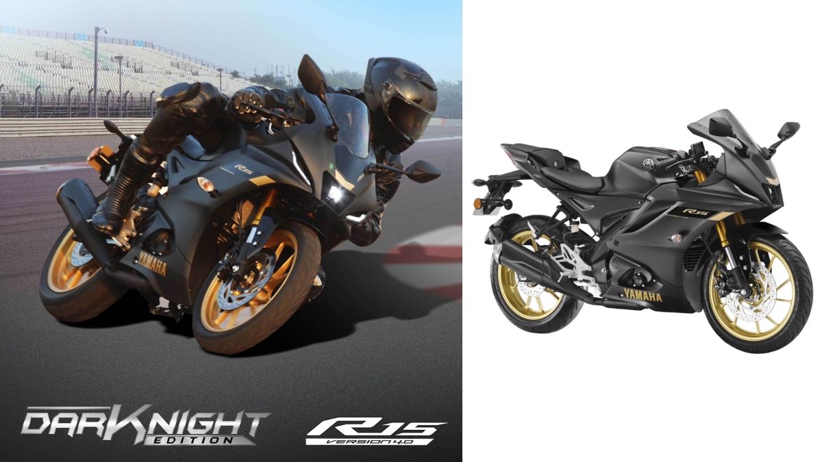 Yamaha R15 V4 Dark Knight edition launched: Priced at Rs 1.82 lakh ...