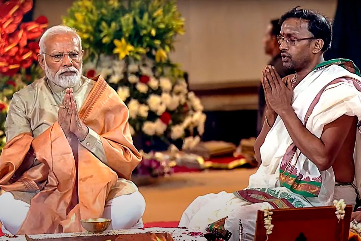 PM Narendra Modi performs pooja at revamped ITPO complex at Delhi's ...