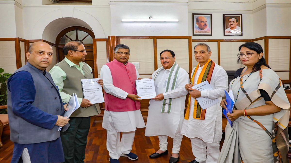 'Rampant use of state power, no monitoring by SEC': BJP's fact-finding report on violence during ...
