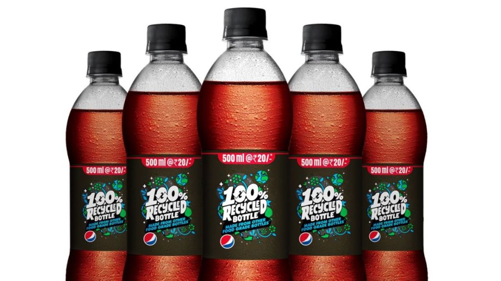 PepsiCo India introduces 100% recycled plastic bottles with Pepsi Black ...