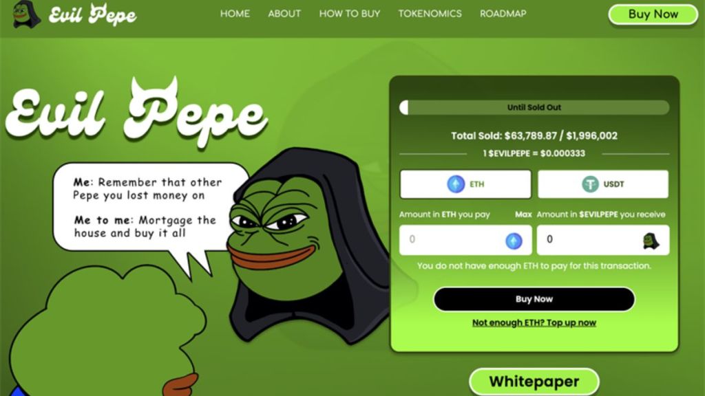 Pepe Coin introduces a new evil-themed coin $EVILPEPE - Blockchain News ...