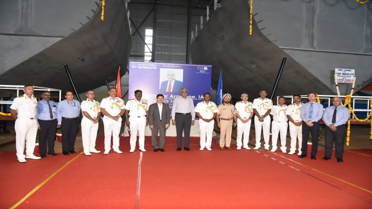 Keel Laying and Inauguration Ceremony Marks Milestones at Goa Shipyard ...