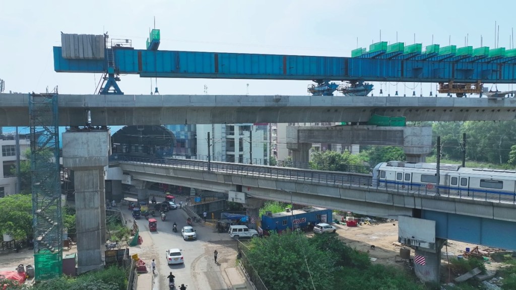 Delhi Metro's Blue Line: NCRTC completes construction of RRTS viaduct ...