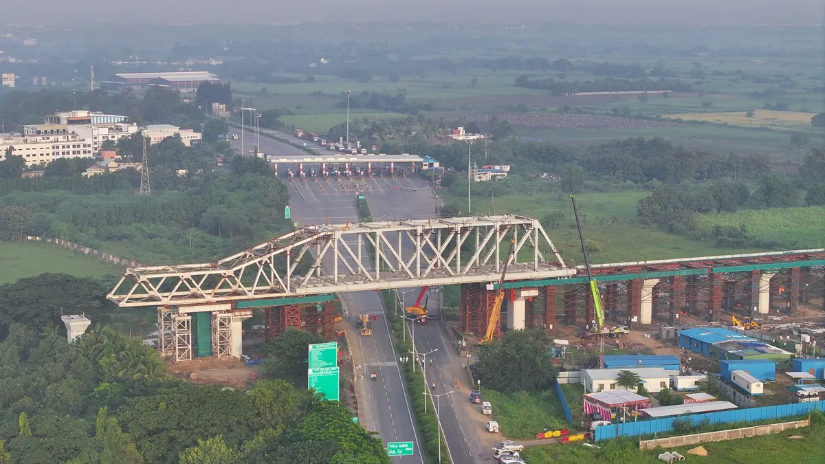 NHSRCL's Mumbai-Ahmedabad Bullet Train Project advances with first steel bridge in Gujarat's ...