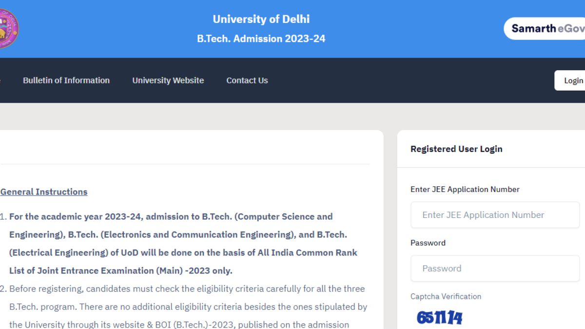 DU BTech Admission 2023: Spot Round 3 Allotment result to be announced today on engineering.uod ...