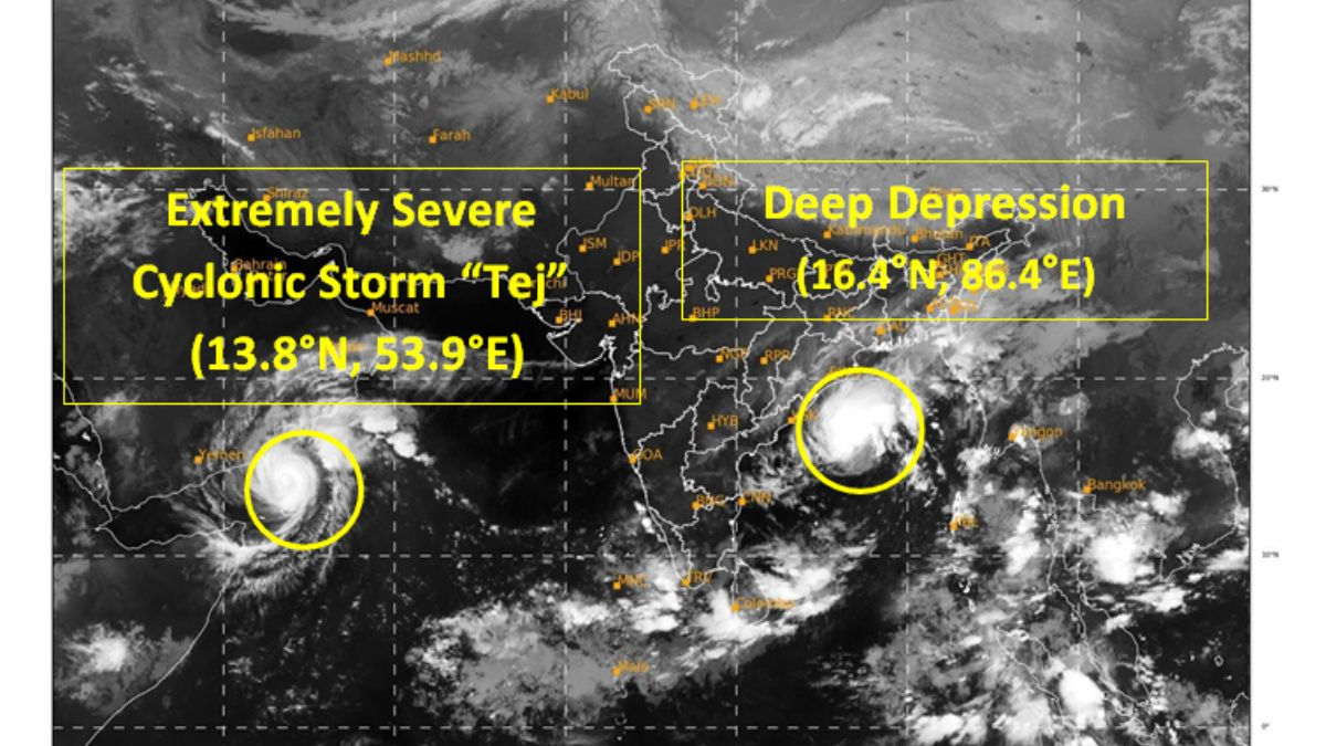 Cyclone Tej Highlights: Cyclone Tej may cross Yemen-Oman coast on Oct ...