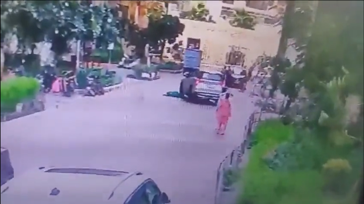 Caught on cam: Elderly woman dies after being run over by SUV in Noida ...