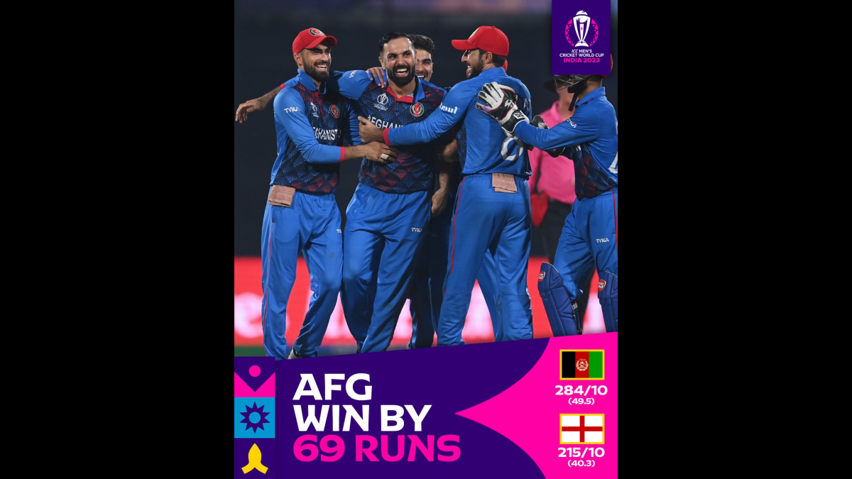 ICC Men’s World Cup 2023: Afghanistan register historic win! Defending ...