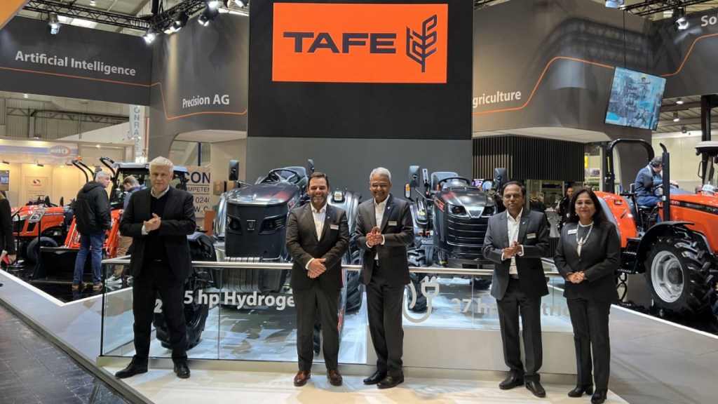 Tafe launches electric tractor and showcases hydrogen range at Agritechnica 2023 - Express ...