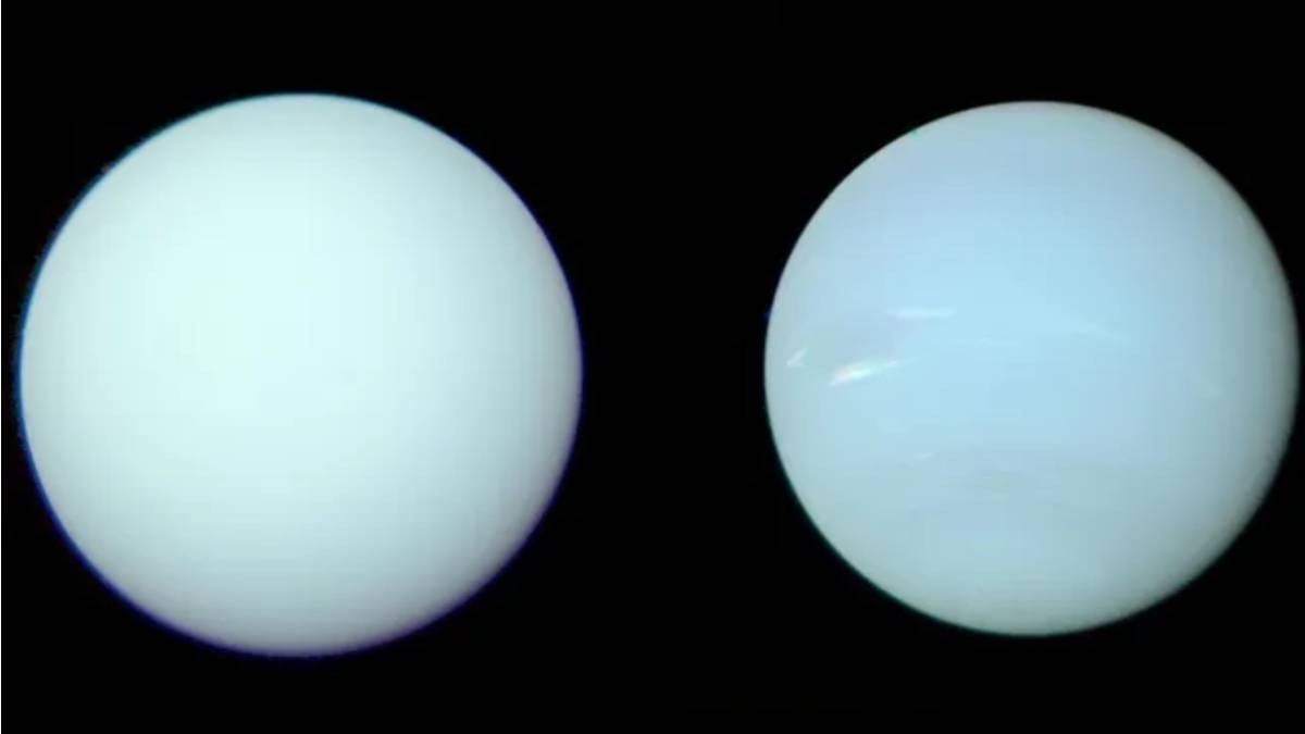 Neptune and Uranus are of same color! NASA's Voyager 2 captures this ...