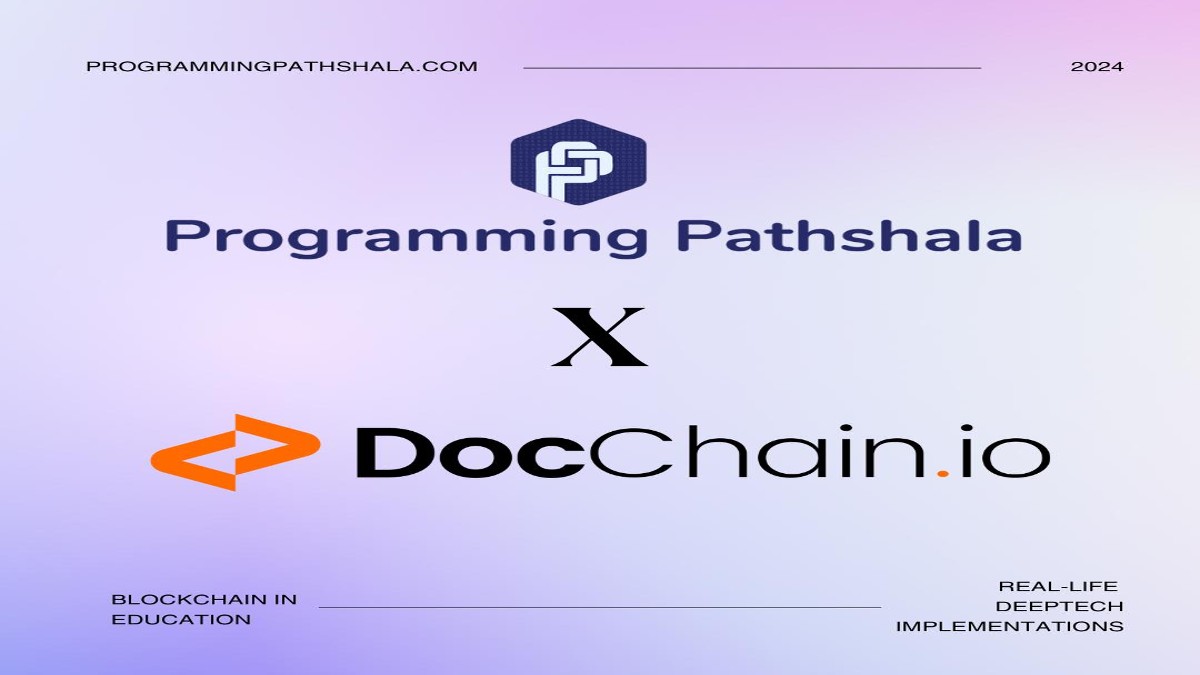 Programming Pathshala adopts Blockchain for Verifiable Certifications with DocChain.io ...