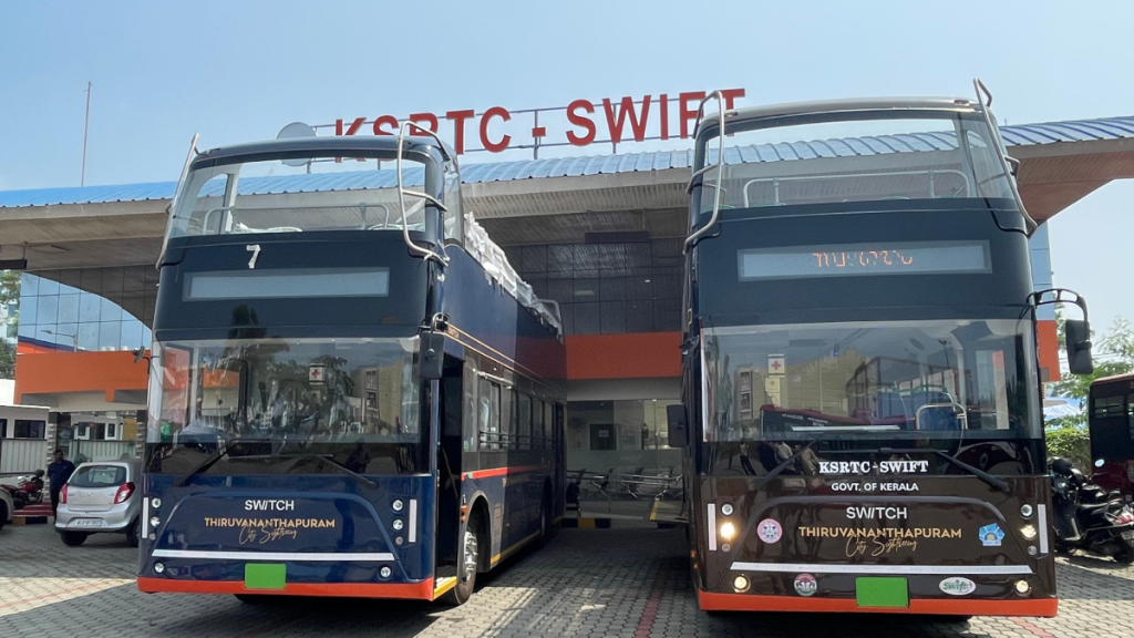 Switch Mobility delivers EiV 22 double decker buses to Kerala State ...
