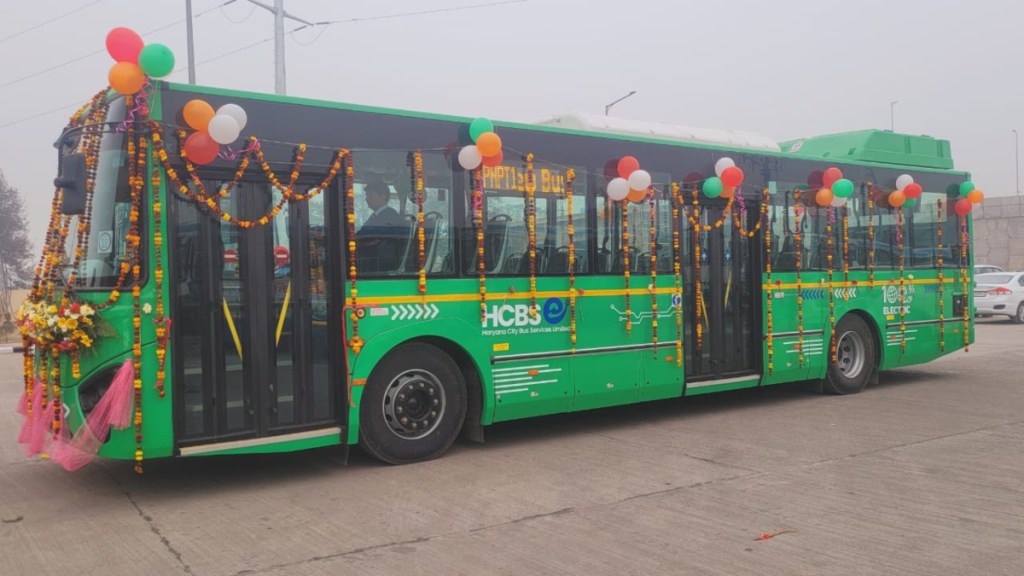 Haryana rolls out electric buses with JBM Auto - Express Mobility News ...