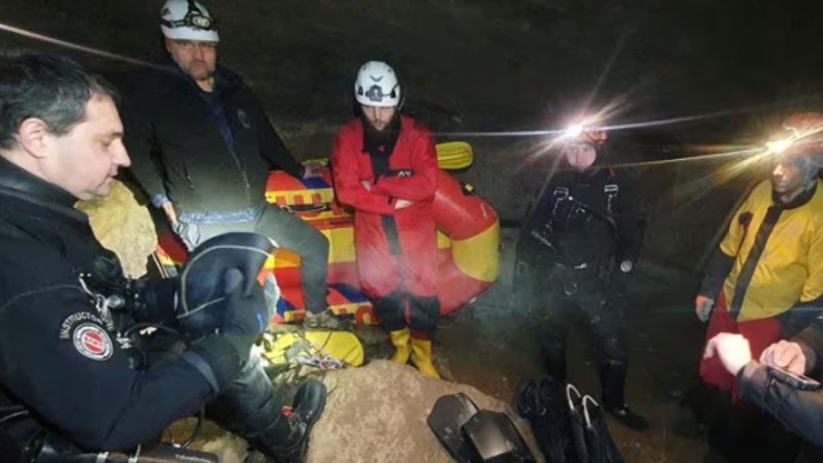 Slovenian rescuers bring out 5 people trapped in a cave since Saturday ...