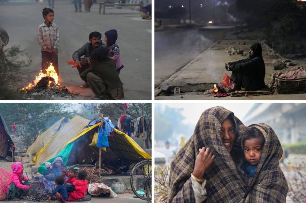 Cold wave in Delhi: National capital shivers as mercury drops, no ...