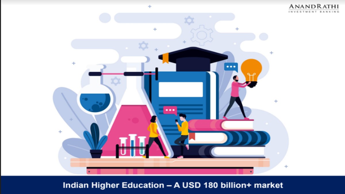 The Indian higher education sector is set to grow 3x from $55 billion in 2023 to $180 billion by ...