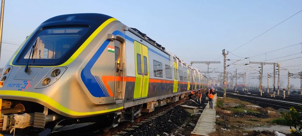 Meerut Metro Milestone: First trainset arrives at NCRTC depot in ...