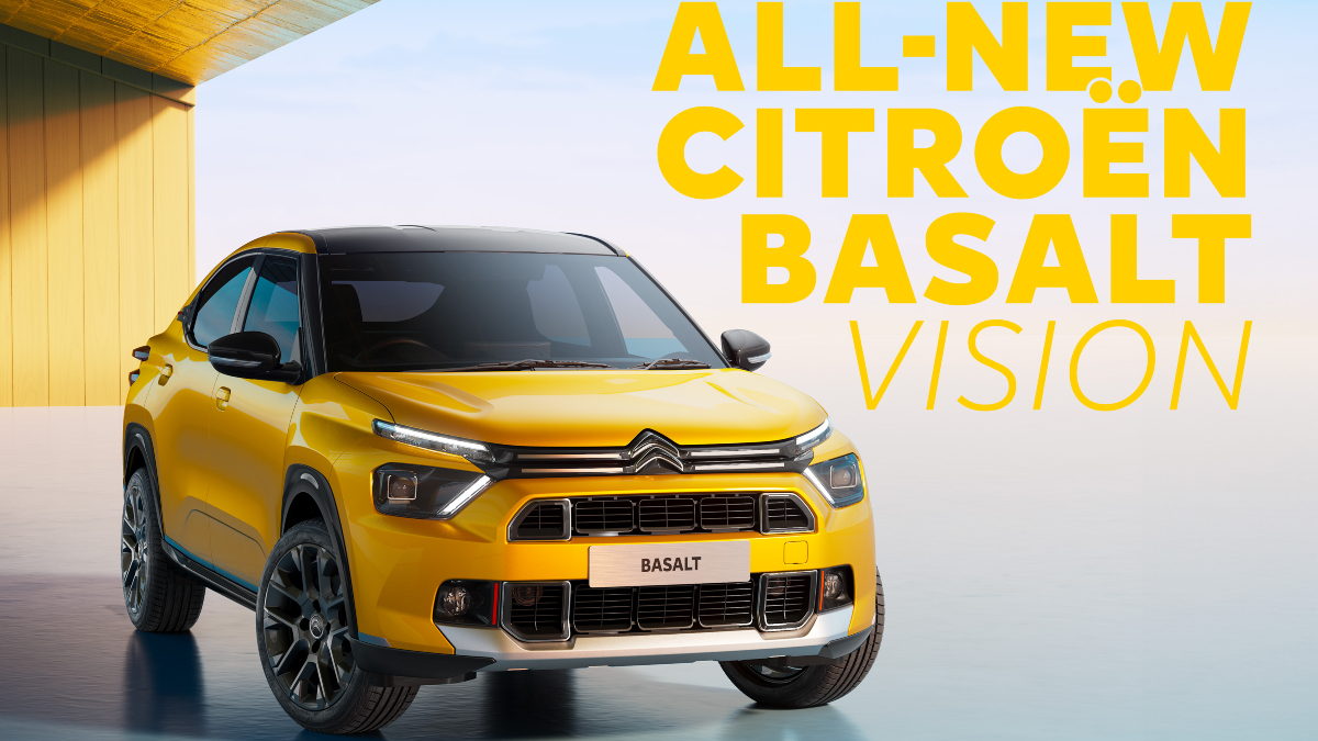 Citroen Basalt Vision coupe SUV exterior revealed, launch in H2 2024 ...