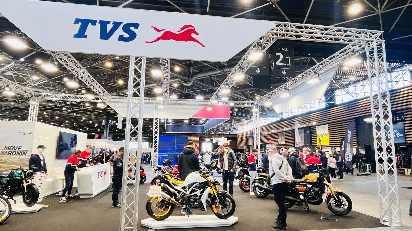 TVS Motor Co enters France, showcases its range of products at Salon du Deux Roues - Express ...