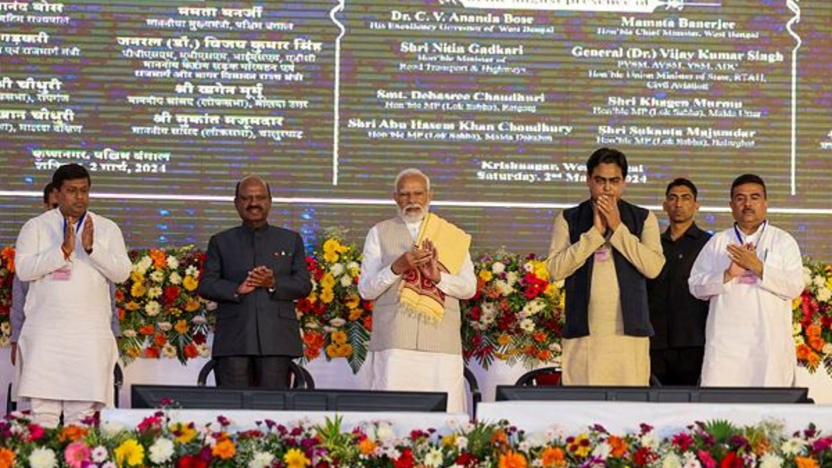 West Bengal India’s ‘eastern gate’, says PM Modi as he lays foundation ...