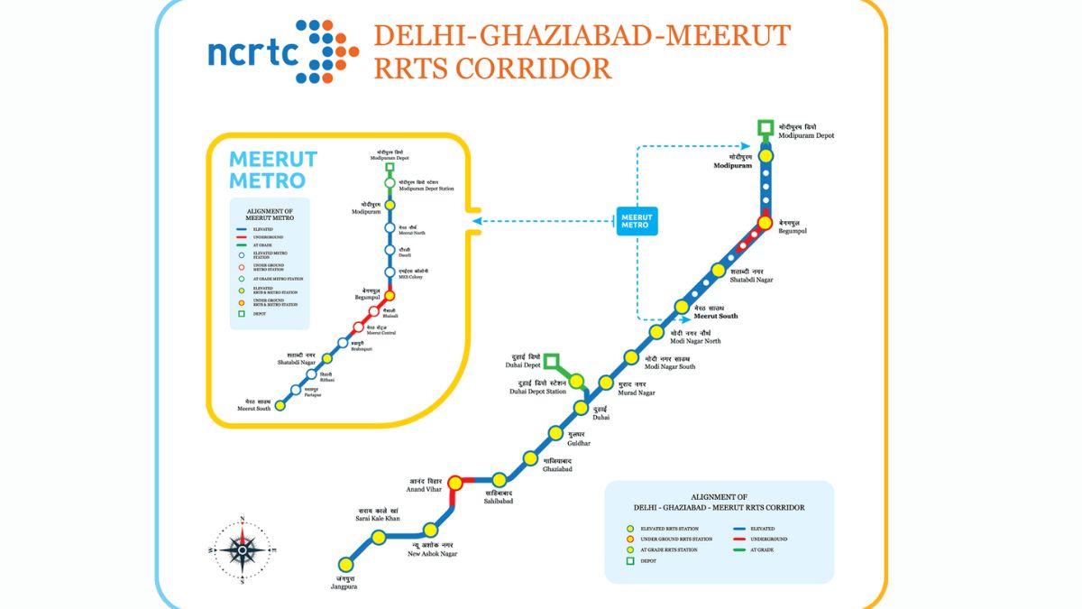 Delhi-Ghaziabad-Meerut RRTS: List of 8 planned corridors, stations ...