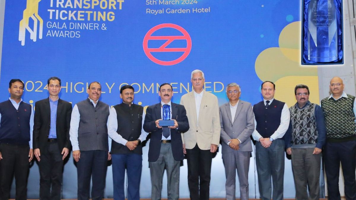 Delhi Metro Update: DMRC wins Transport Ticketing Global - 2024 award ...
