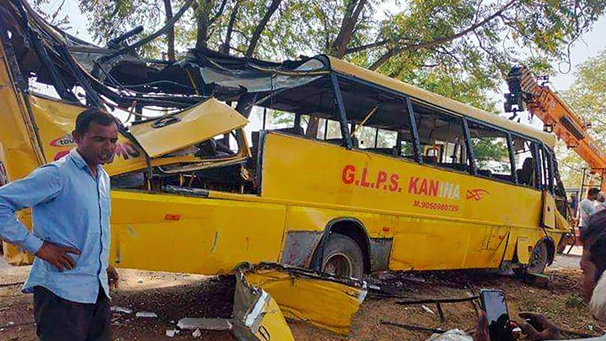 'Drunk driver, bus lacked documents': Haryana government orders probe ...