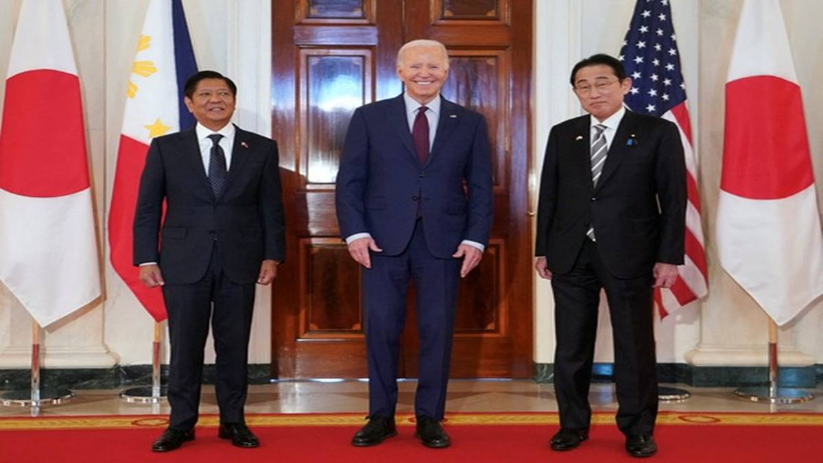US, Japan, Philippines hold historic summit on South China Sea tensions ...