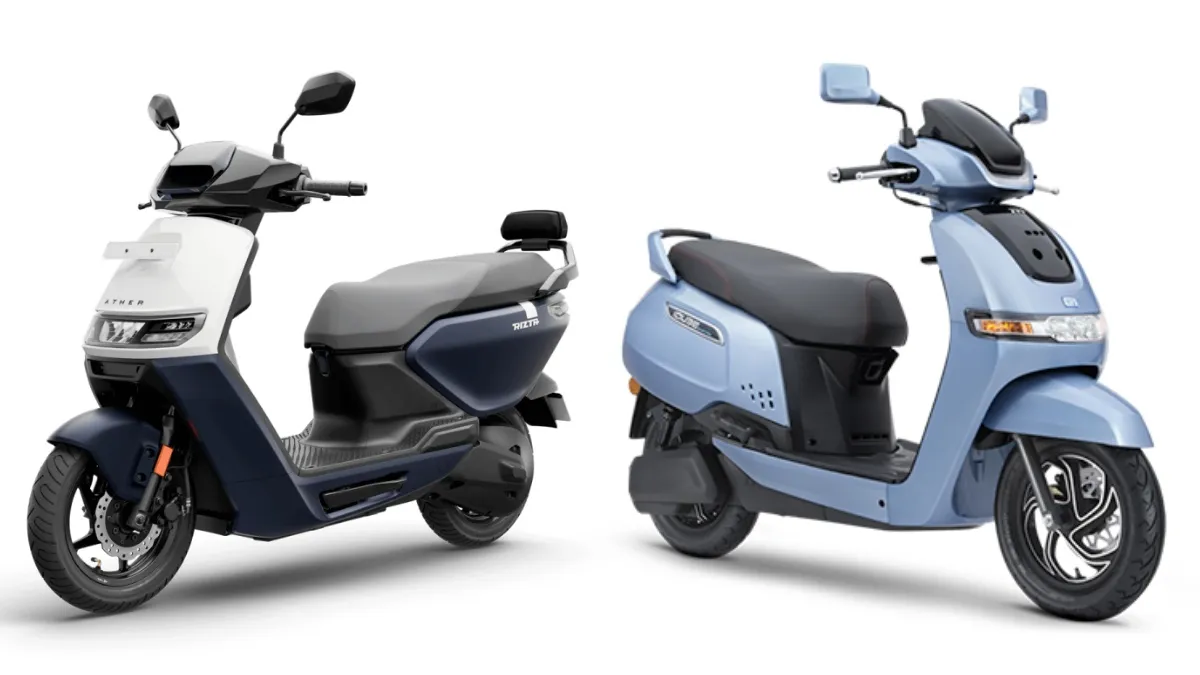Ather Rizta vs TVS iQube electric scooter comparison - Electric ...