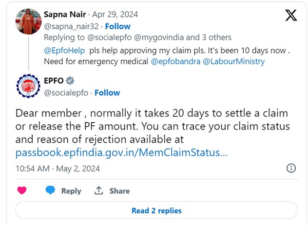 EPF Claim Settlement: How many days does it take for an employee's ...