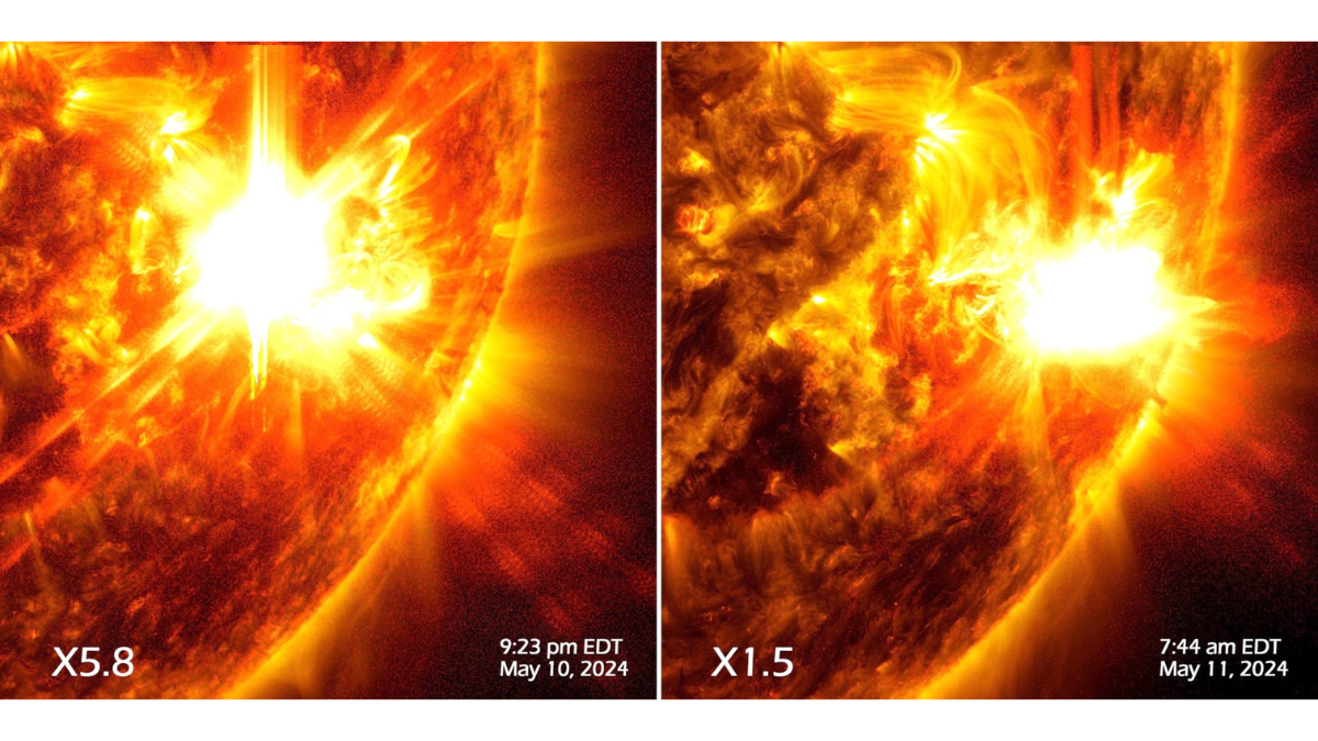 NASA observes two massive explosion on the Sun as Earth reels under ...