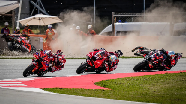 2024 MotoGP Catalunya Grand Prix: Espargaro wins Sprint as three leads crash out - motor sports ...