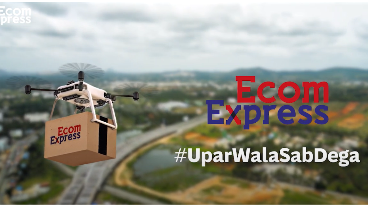 Ecom Express unveils its ‘Upar Wala Sab Dega’ campaign on drone deliveries of e-commerce parcels ...
