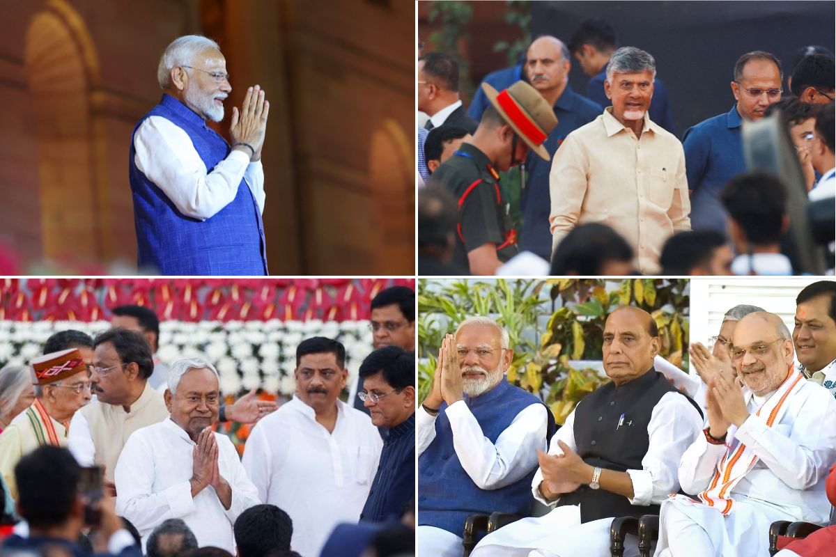 Modi takes oath as PM for third time in a star-studded ceremony at Rashtrapati Bhavan | IN PICS ...