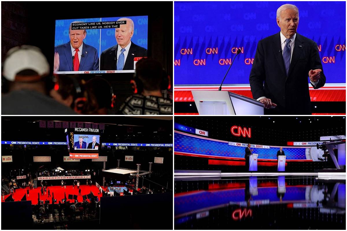 In Images| Biden Vs Trump first presidential debate ahead of US polls ...