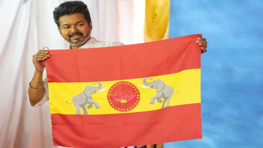 Thalapathy Vijay unveils party flag, pledges to strive for equal opportunities - India News ...