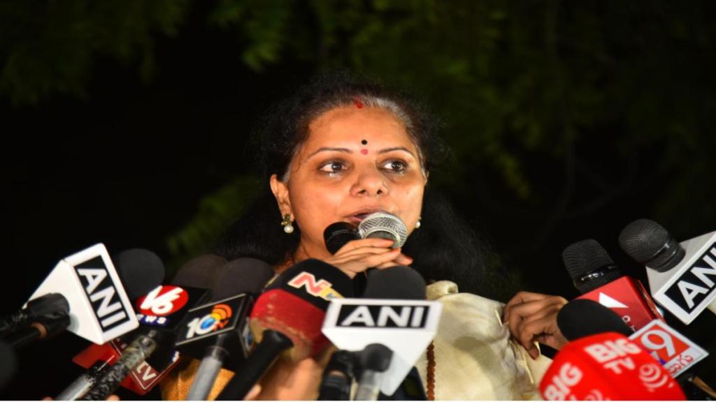 BRS leader K Kavitha walks out of Tihar Jail after five months | WATCH Video - India News | The ...