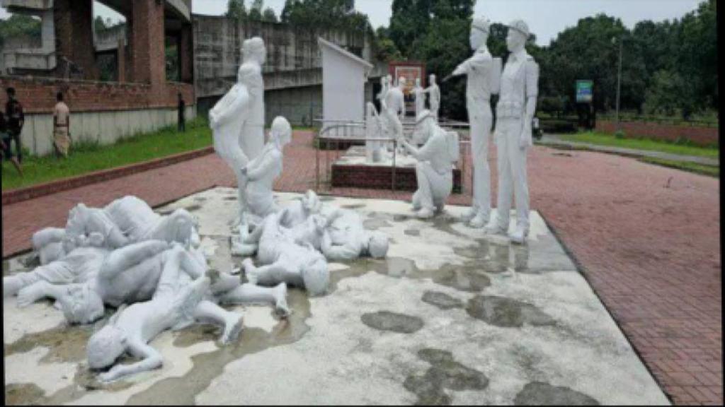 Statue of Pakistan’s 1971 surrender defaced in Bangladesh - World News ...