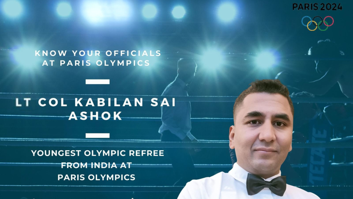Lieutenant Colonel Kabilan Sai Ashok: India's youngest Olympic boxing referee at Paris 2024 ...