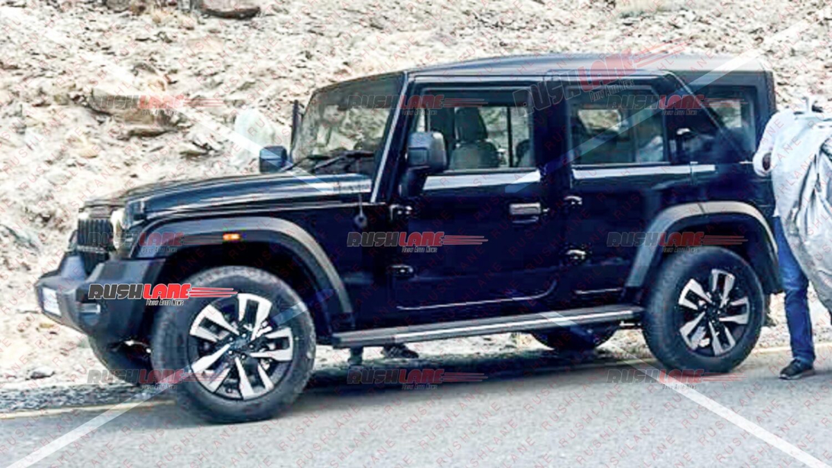 Mahindra Thar Roxx spied again ahead of launch, gets new alloy wheels ...